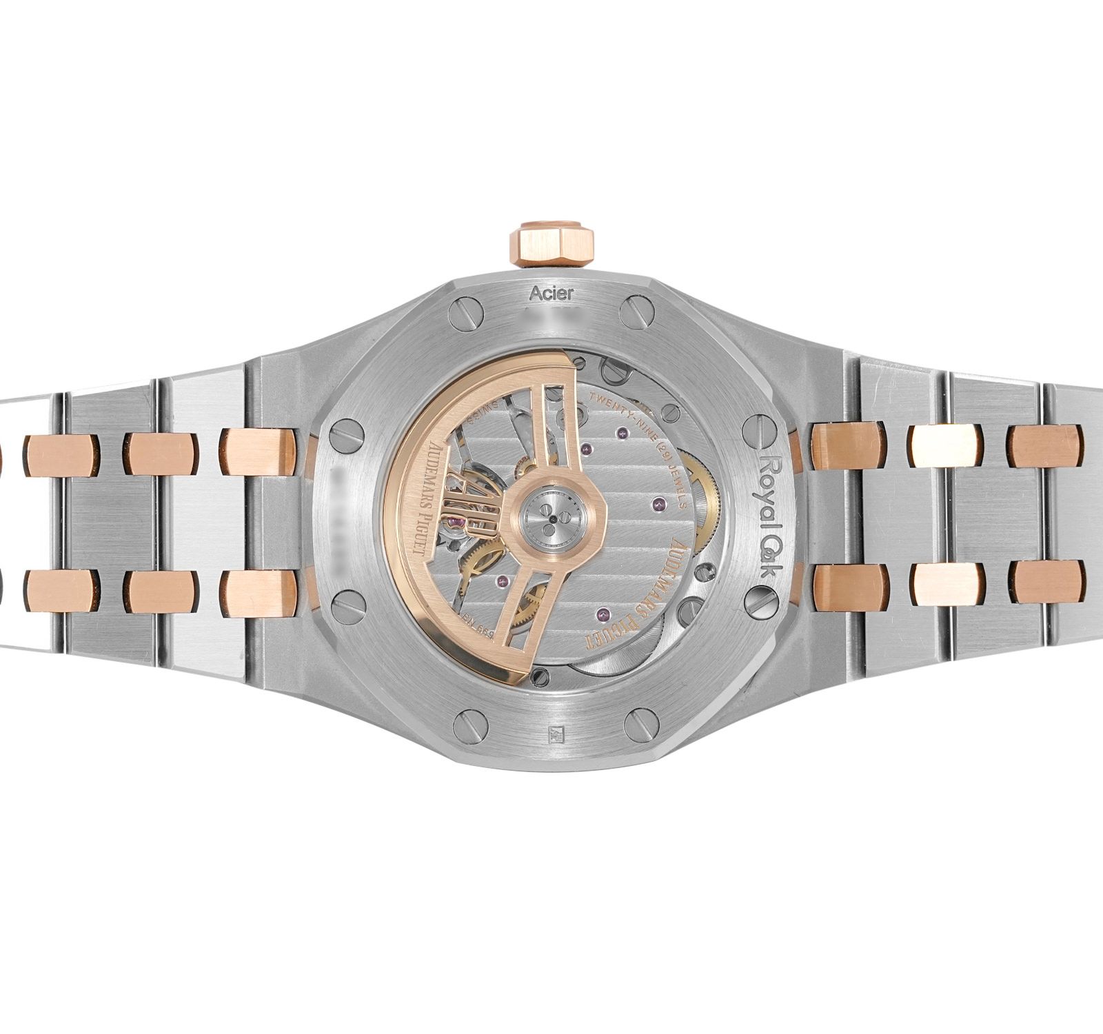Pre-Owned Audemars Piguet Royal Oak Unisex Watch in Silver Colour Dial