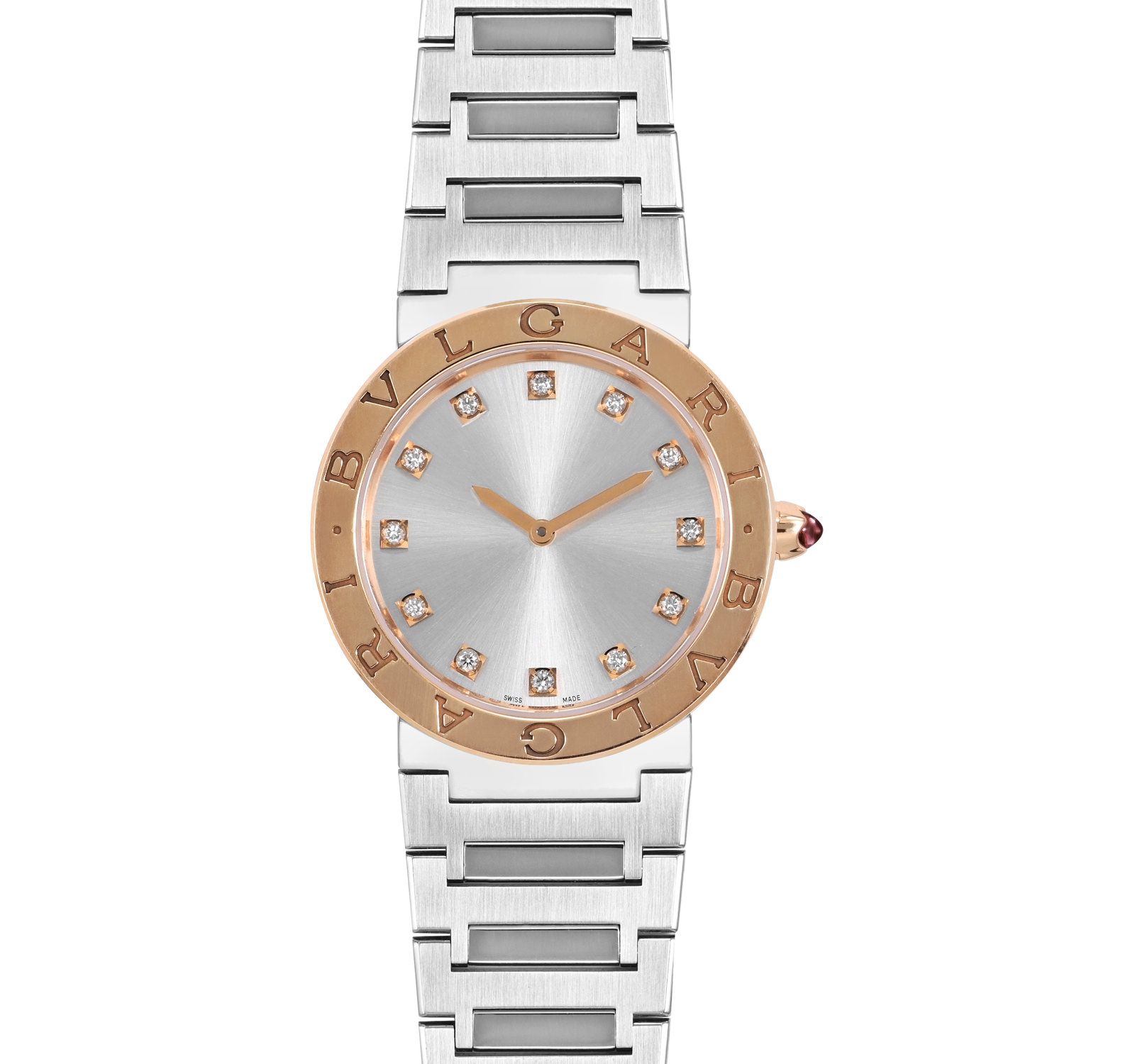 Pre-Owned BVLGARI BVLGARI BVLGARI Women Watch in Silver Colour Dial