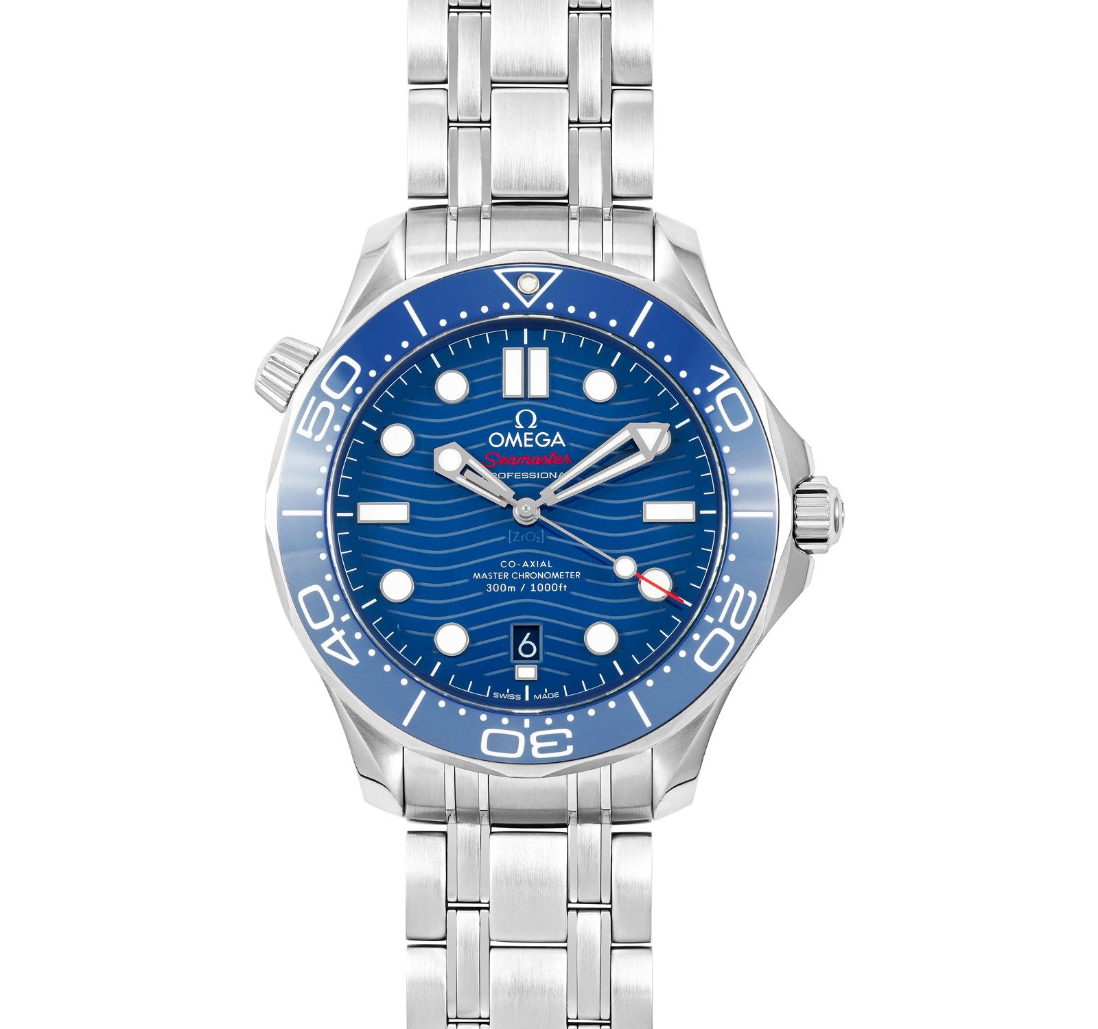 Pre-Owned Omega Seamaster Men Watch in Blue Colour Dial