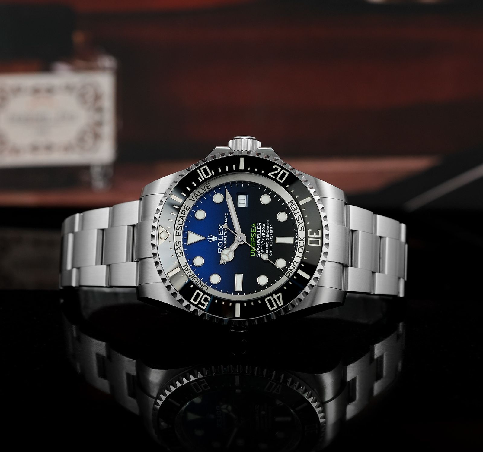 Pre-Owned Rolex Deepsea Men Watch in Blue Colour Dial