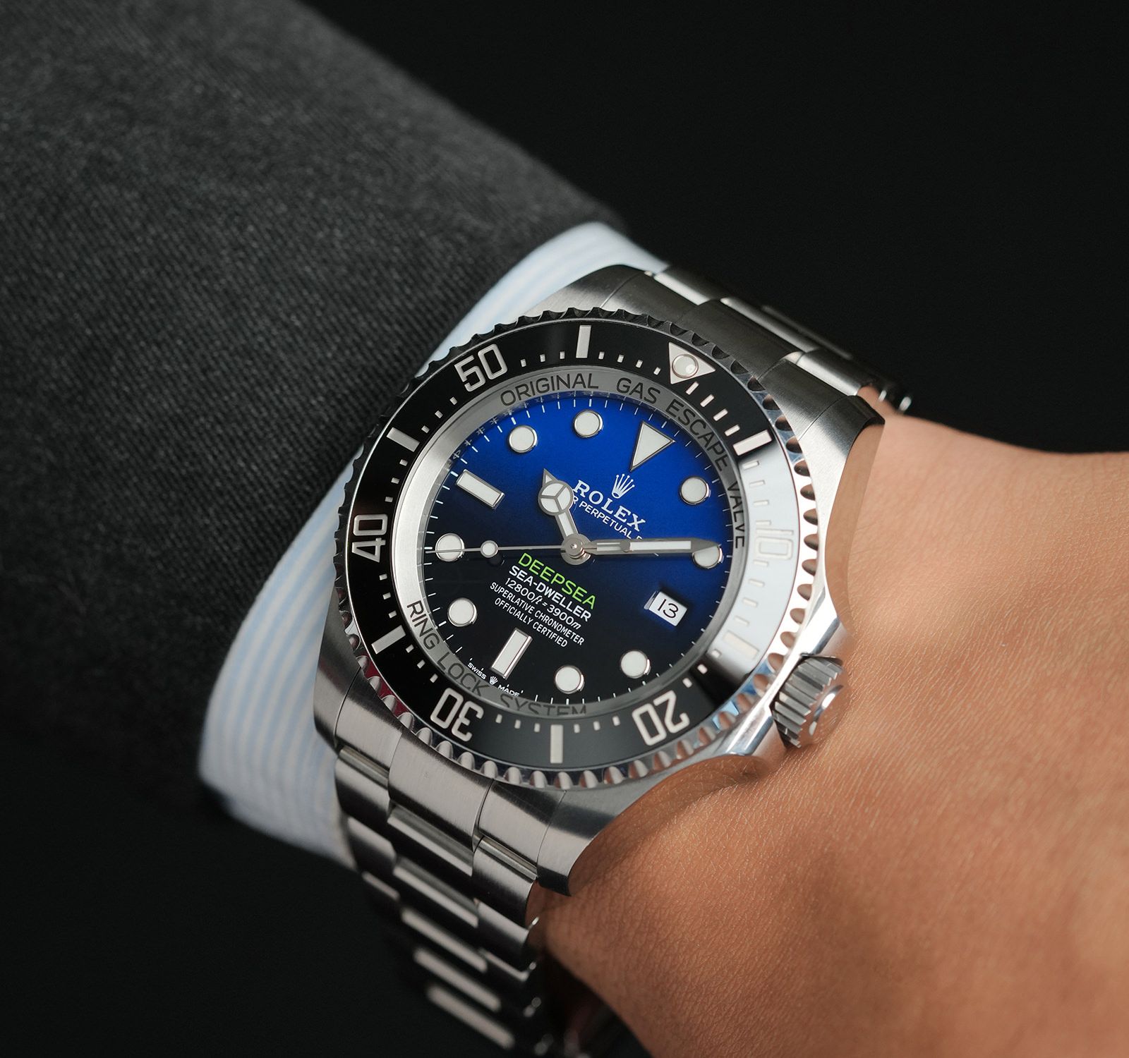 Pre-Owned Rolex Deepsea Men Watch in Blue Colour Dial