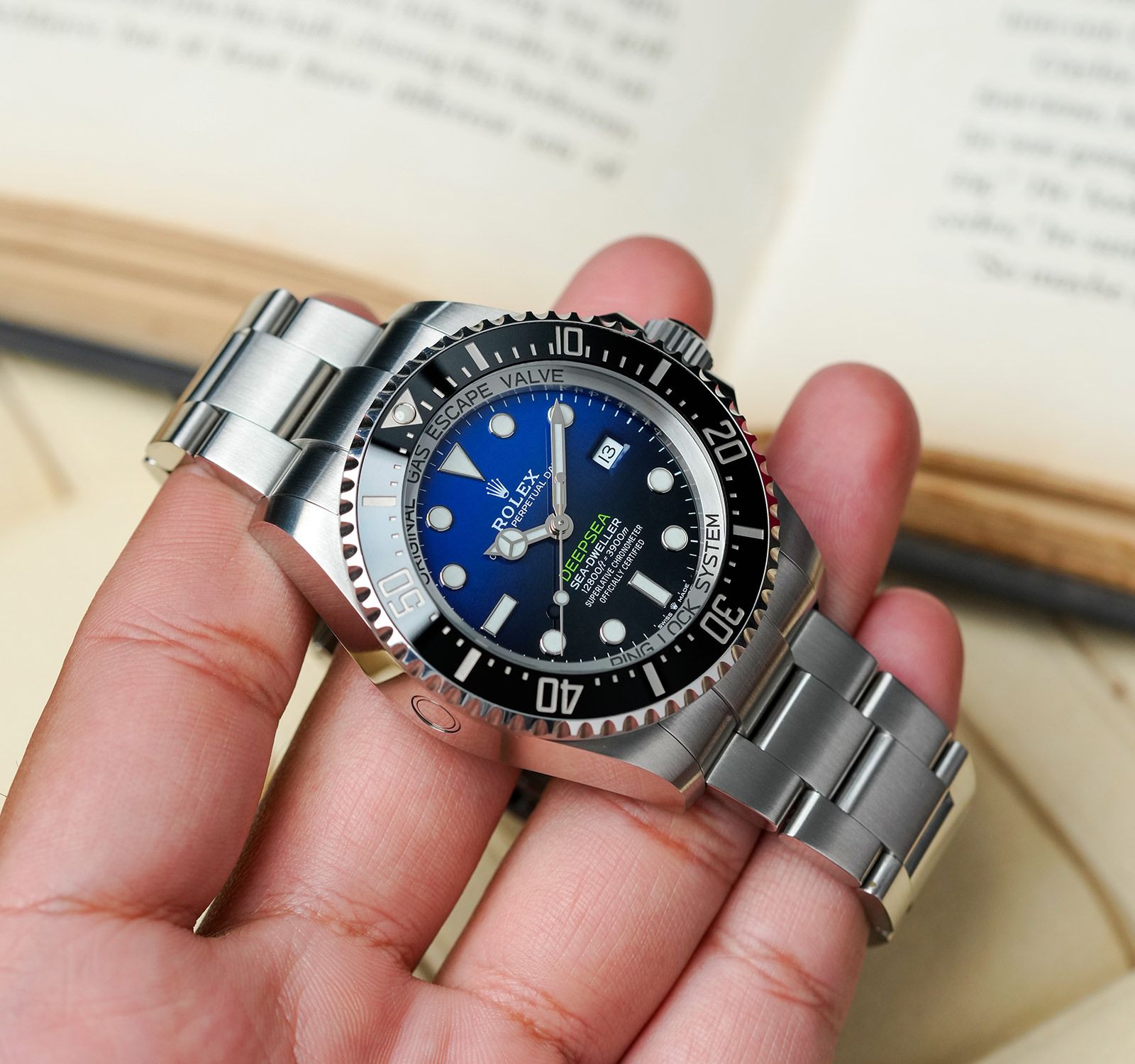 Pre-Owned Rolex Deepsea Men Watch in Blue Colour Dial
