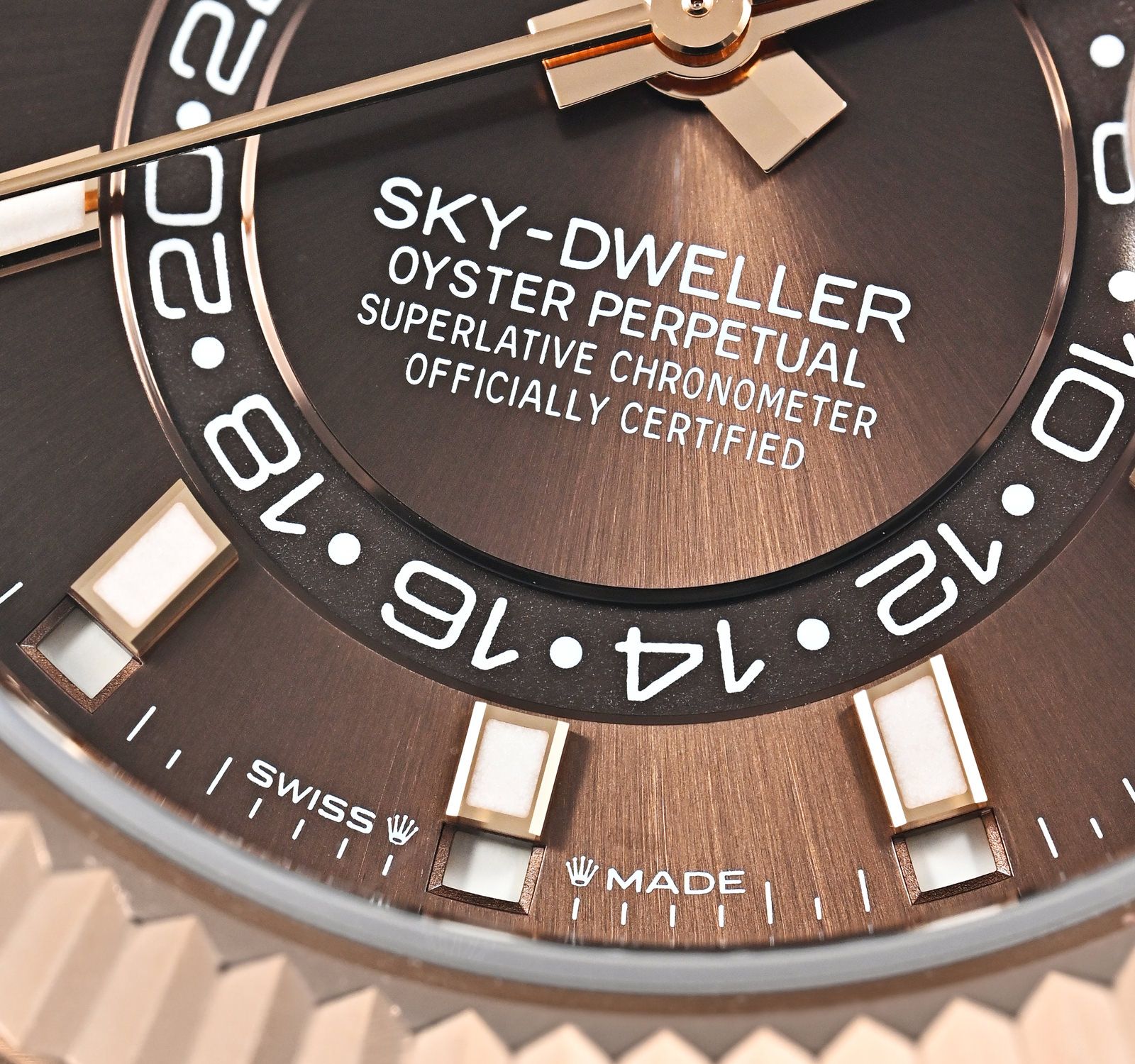 Pre-Owned Rolex Sky-Dweller Men Watch in Brown Colour Dial