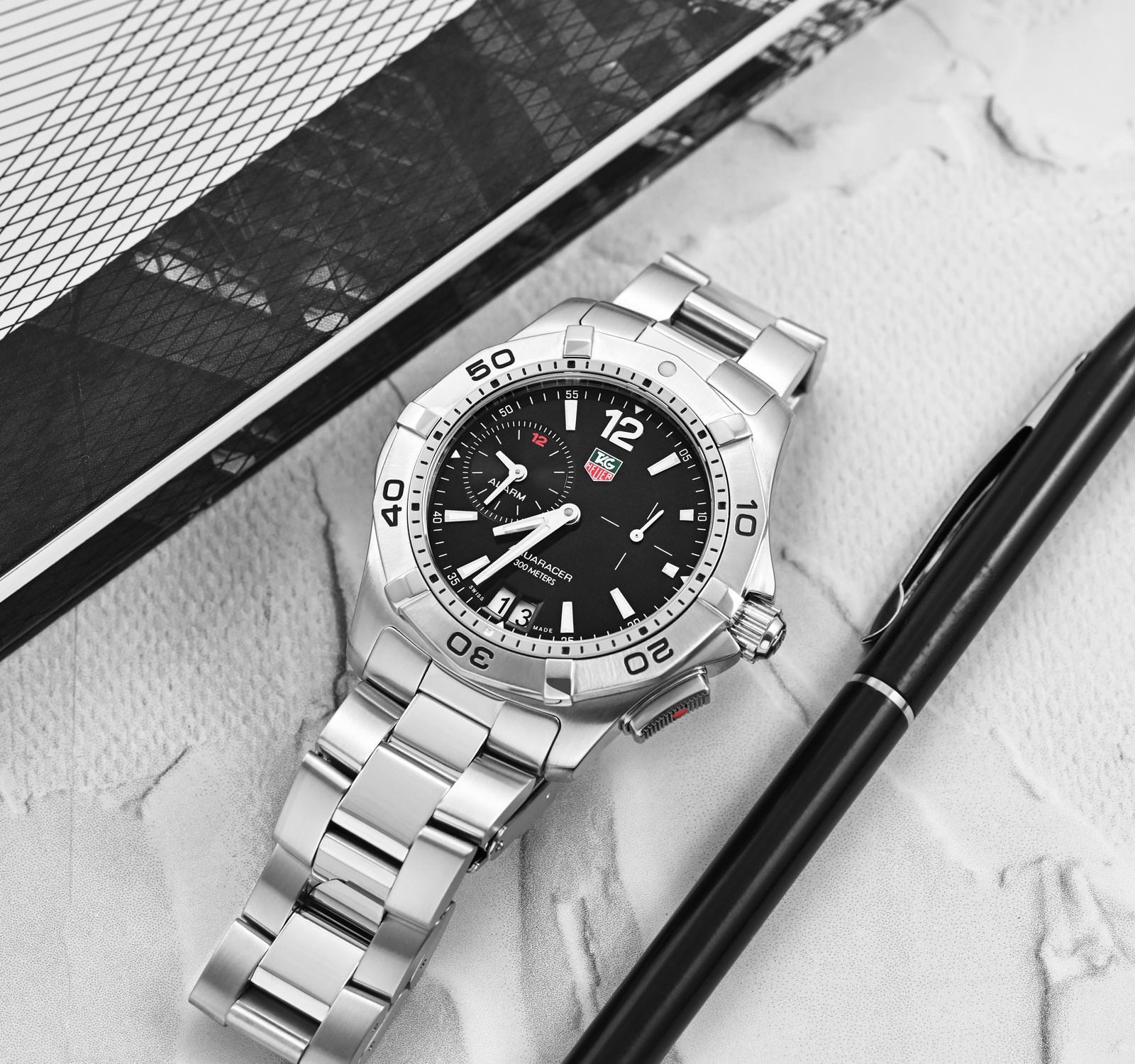 Pre-Owned TAG Heuer Aquaracer Men Watch in Black Colour Dial Pre-Owned TAG Heuer Aquaracer Men Watch in Black Colour Dial
