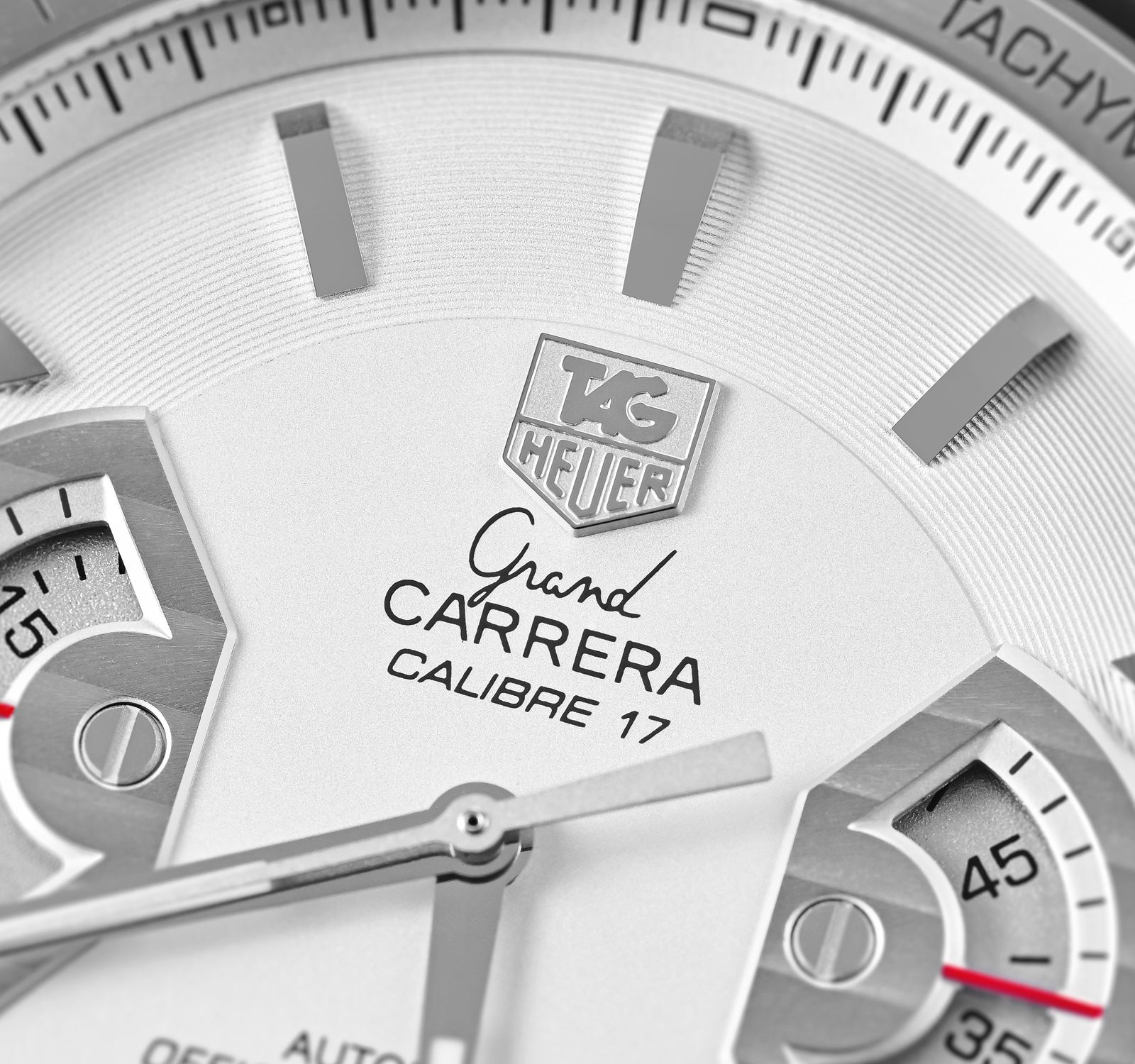 Pre-Owned TAG Heuer Grand Carrera Men Watch in Silver Colour Dial